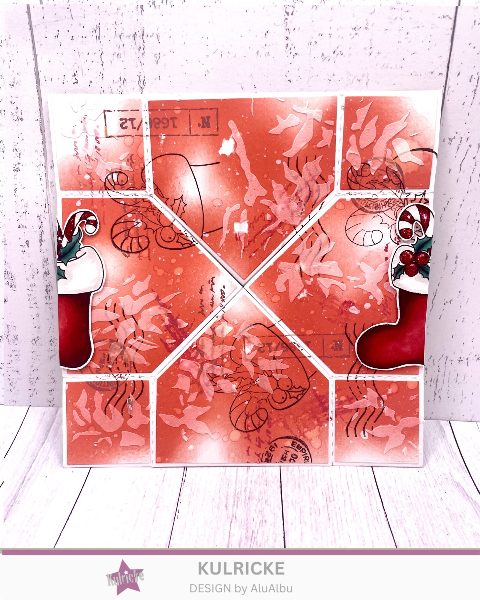 Interaktive Endloskarte für Weihnachten – Kreatives mit Papier